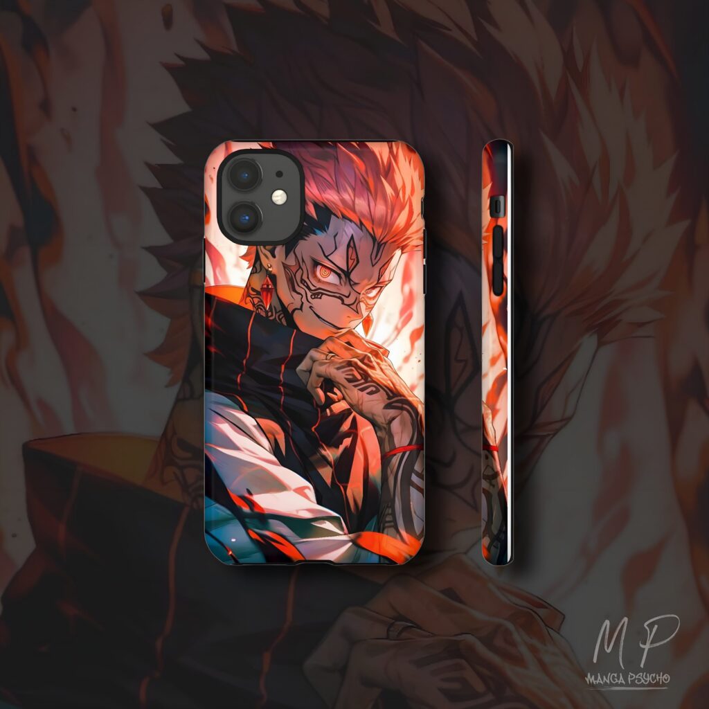 Ryomen Sukuna Supreme Glass Phone Case: Unleash Cursed Elegance with ...