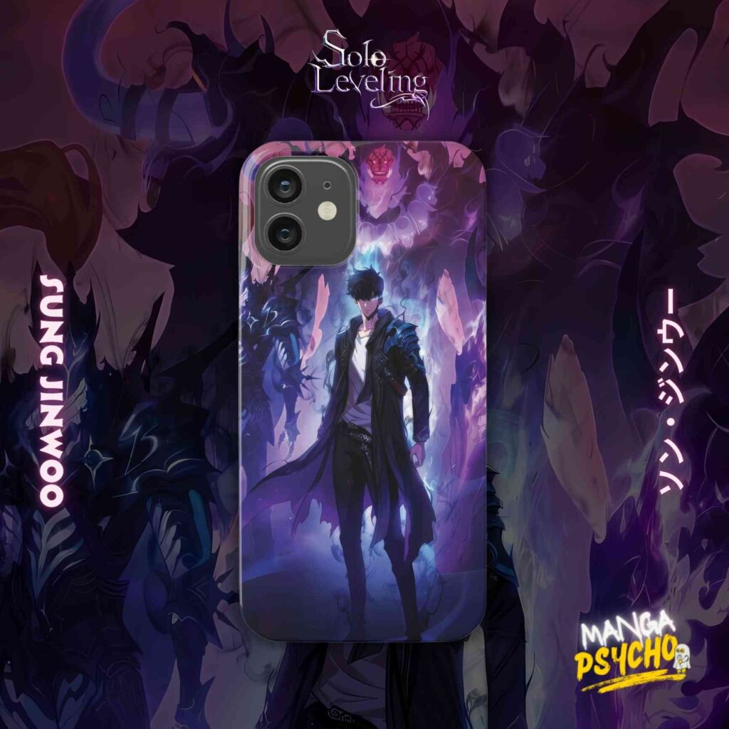 Sung Jinwoo Solo Leveling Glass Phone Case – Unleash Ultimate Power ...